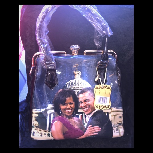 Bags | Michelle Obama Purse With Diamond On Top Lovely | Poshmark